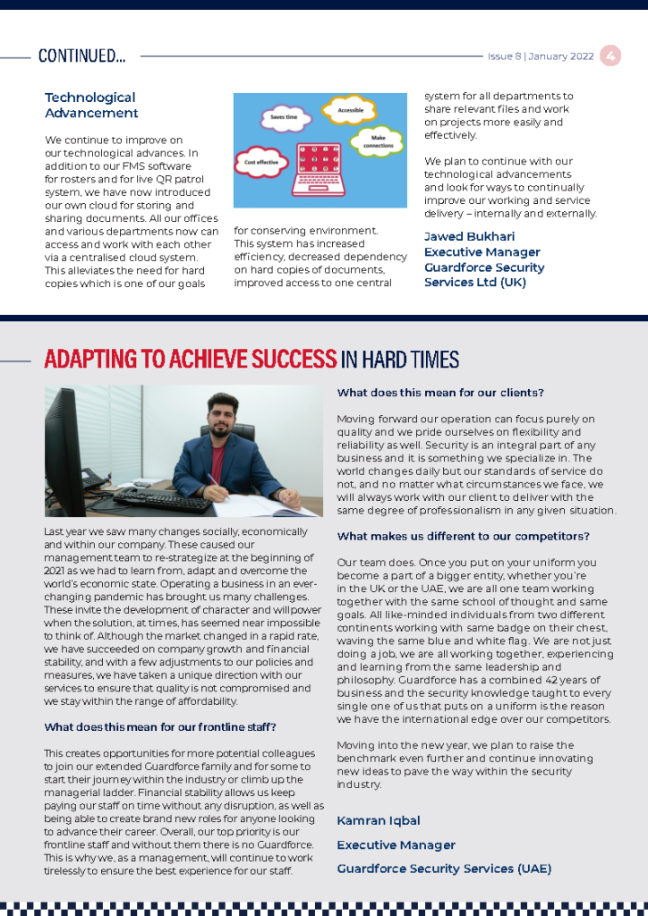 January Newsletter 2022 - Guardforce Global